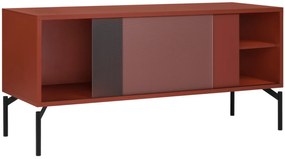 noo.ma Červený TV stolek Met 116 x 42 cm