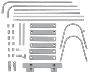 Bestway 4Stupňové Bazénové Schůdky Flowclear 107 Cm Hnědý Dub