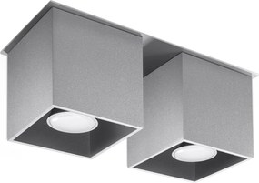 Sollux Lighting Stropní svítidlo QUAD 2 šedé