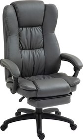 Kancelářská židle Vinsetto manažerská židle otočná židle zvedací s opěrkou hlavy ergonomická židle vibrační kancelářská židle s funkcí polohování mas…