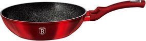 Berlingerhaus berlingerhaus pánev wok s mramorovým povrchem 30 cm burgundy metallic line bh-6166