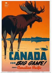 Retro cedule - Canada Travel Poster