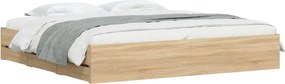 Rám postele se zásuvkami dub sonoma 180x200 cm kompozitní dřevo 3207254