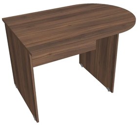 Stůl jednací oblouk 120 cm - Hobis Gate GP 1200 1 Dekor stolové desky: ořech, Dekor lamino podnože: ořech