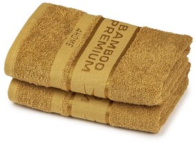 4Home Sada Bamboo Premium ručník svetlo hnedá, 50 x 100 cm, sada 2 ks