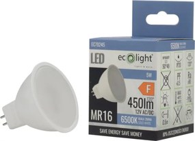 LED žárovka 12V MR16 5W - studená bílá