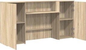 Recepční stůl dub sonoma 200x50x103,5 cm kompozitní dřevo 3324216