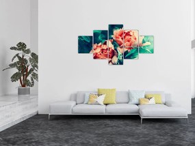 Obraz jarních květin (125x70 cm)