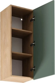 SORENTO pg | horní skříňka G40 policová | 40 cm | PRAVÁ | puccini/zelená