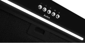 Amica OMP6255BG černá / Digestoř / vestavná / 389 m3/h / 3 rychlosti /