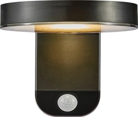 NOR 2118141003 Rica Round venkovní nástěnné solární svítidlo černá - NORDLUX