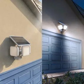 Philips Zyren bílá / LED venkovní nástěnné solární svítidlo s PIR čidl
