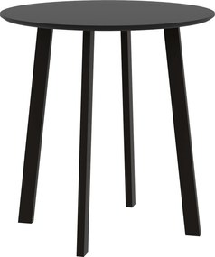 HOMCOM Jídelní stůl Kulatý kuchyňský stůl Odkládací stolek Jídelní stůl se zkosenými nohami do kuchyně Jídelna Obývací pokoj Moderní design Černá 72 …