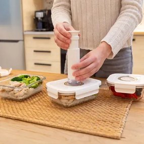Compactor ASPIFRESH S / Skleněná vakuová dóza na potraviny / 525 ml /