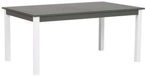 Tmavě šedý rozkládací zahradní stůl 168/248 x 100 cm PANCOLE Beliani