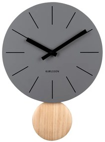 Designové kyvadlové hodiny 5967GY Karlsson 41cm