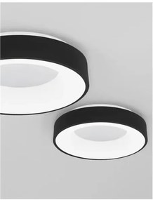 Stropní svítidlo LED se stmíváním Rando Thin 38 3000K černé