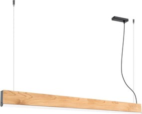 LED závěsné svítidlo z masivního dřeva v přírodní barvě LYKKE – Thoro
