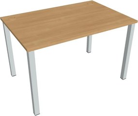 Kancelářský pracovní stůl Hobis US 1200, deskaakát, bílá RAL 9016