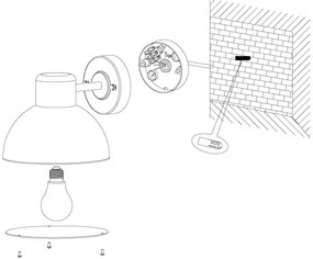Eglo 96207 - Venkovní nástěnné svítidlo ENTRIMO 1xE27/60W IP44