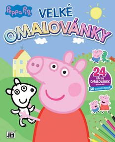 JIRI MODELS Omalovánky velké se samolepkami Peppa Pig 9