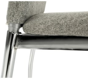 Kondela Jídelní židle, látka béžový melír / chrom, OLIVA NEW
