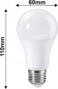 BERGE LED žárovka E27 - 11W - s mikrovlnným senzorem pohybu a soumraku - neutrální bílá