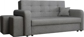Pohovka VIVA III HOME + 2x taburet v ceně | 178 cm | LEVÁ | rozkládací + úložný prostor | VÝBĚR TKANIN