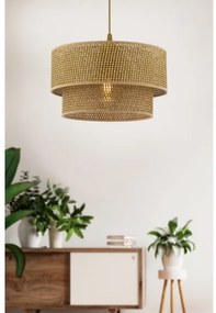 Lustr na lanku ECHO 1xE27/60W/230V hnědá