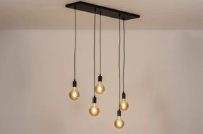 Závěsné svítidlo nad stůl Bulb Contour 5 Nero