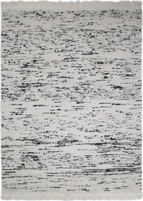 Šedý/slonovinový ručně tkaný vlněný koberec 140x200 cm Ellsa – Flair Rugs