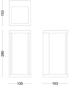 Philips - LED Venkovní nástěnné svítidlo ULYZO LED/12W/230V IP44