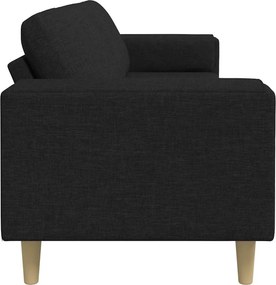 Pohovka do obývacího pokoje Černá 250 x 77 x 76 cm Polyester 3335083