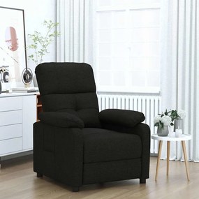 Polohovací křeslo černé textil 289664