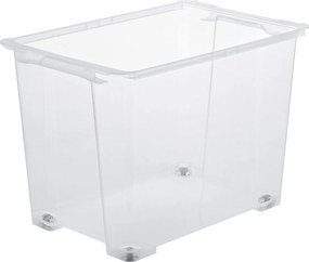 Regalux Úložný box na kolečkách, 58,3 × 39,2 × 41 cm, 65 l, transparentní
