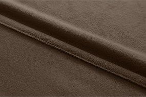 Hnědý zatemňovací závěs VELVET 140x270 cm Zavěšení: Řasící páska