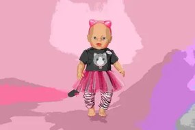 ZAPF CREATION BABY born Šatičky s kočičkou / 43 cm / od 3 let