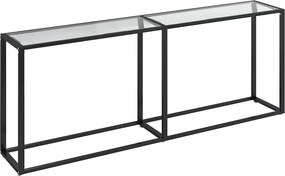 Konzolový stolek průhledný 200 x 35 x 75,5 cm tvrzené sklo 331686