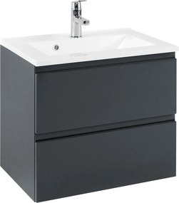 XXXLutz SKŘÍŇKA S UMYVADLEM, barvy grafitu, šedá, 60/56/47 cm Held - Online Only koupelnové skříňky - 000307002412
