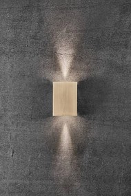 NOR 2019041035 Venkovní nástěnné svítidlo Fold 10 2x3,5W LED mosaz čirá - NORDLUX