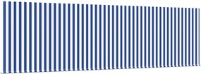 Stahovací markýza Modrá a bílá 400 × 300 cm Polyester a hliník 3330853