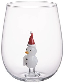 MERRY & JOY Sklenice sněhulák 450 ml