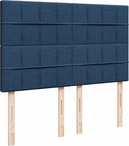 Box spring postel s matrací modrá 140x200 cm textil 3291697
