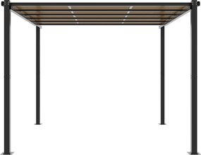 Zahradní altán antracitový 3x3 m Hliník 3217060
