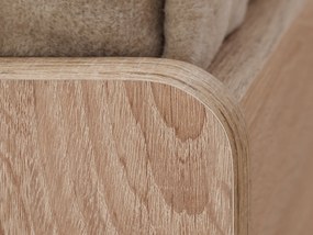 BMB Postel Marika Klasik oblá - imitace dřeva Dekor: Dub Nebraska, Provedení: Bez roštu, Rozměr: 160 x 200 cm