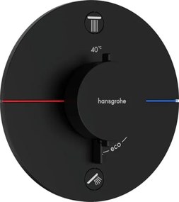 Hansgrohe ShowerSelect Comfort S sprchová a vanová baterie bez podomítkového tělesa matná černá 15554670