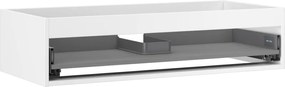 Mexen Box-A, závěsná skříňka 100 cm, 1 zásuvka, bílá matná, 91AX0-1000-235-1-01
