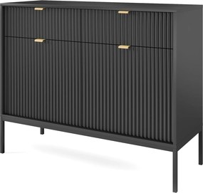 PSK Komoda NEMO KSZ104, Černá 104 cm Dekor nohou: Zlaté
