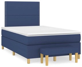 Box spring postel s matrací černá 120x190 cm textil 3270403