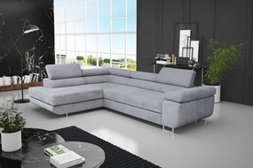 ANTEX MALIBU rozkládací sedací souprava s úložným prostorem šedá 277 x 70 - 89 x 203 cm